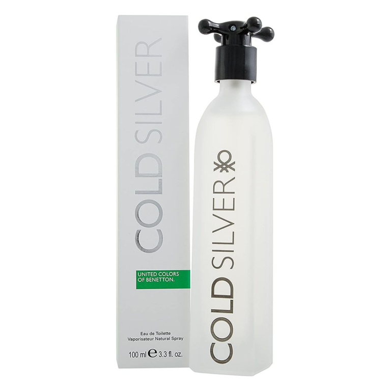 Perfume Benetton Cold Silver 100ml. para Caballeros - Perfumes Mundiales