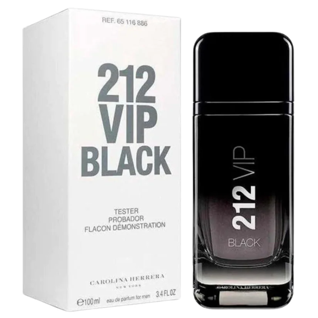 Perfume 212 Vip Black Carolina Herrera 100ml. para Caballero TESTER ...